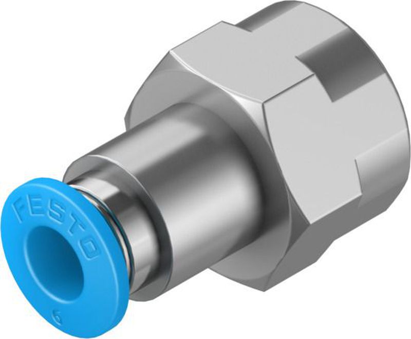 FESTO Push-in fitting QSF-1/4-6-B
