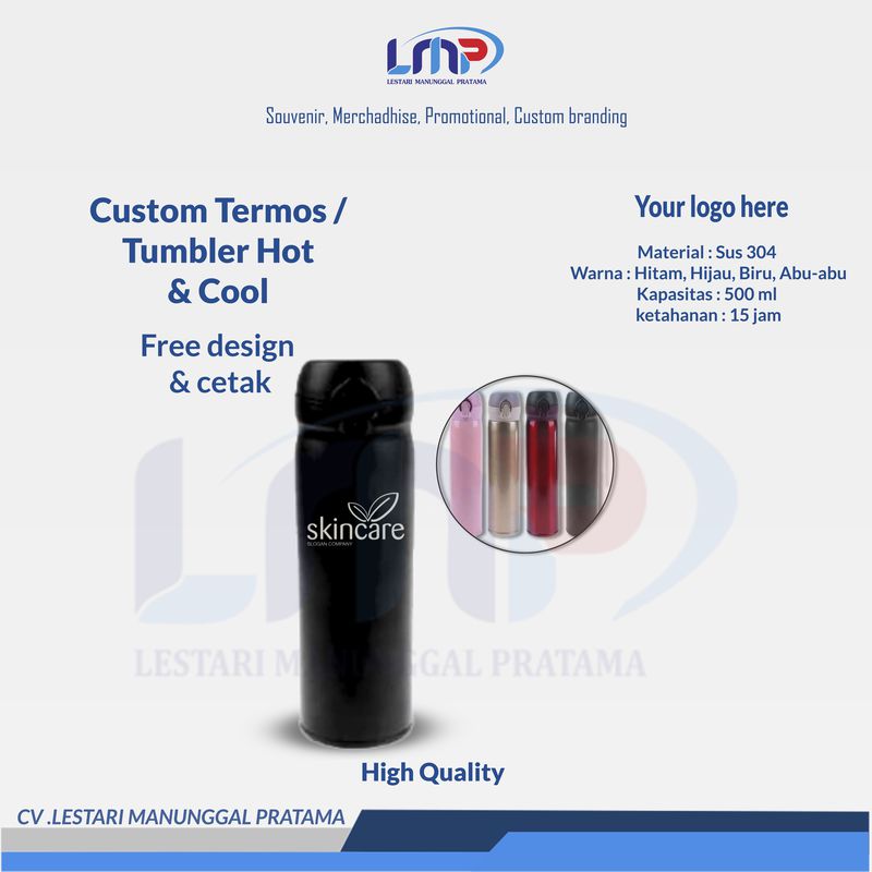 Merchandise Souvenir Tumbler / Termos Niagara Custom Code#1005 - Hijau