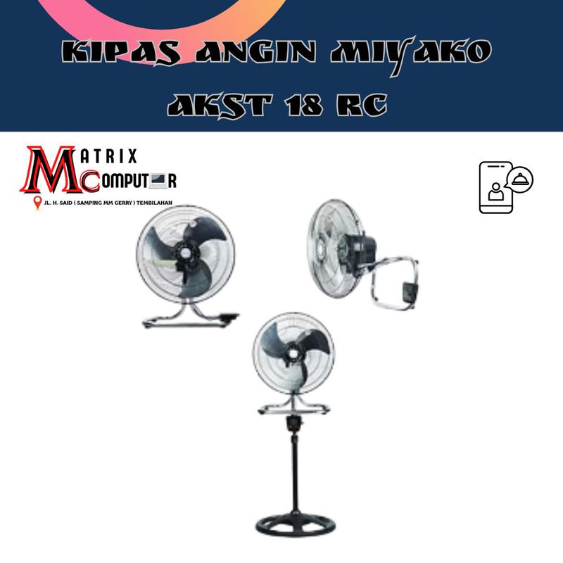 KIPAS ANGIN MIYAKO KST 18 RC