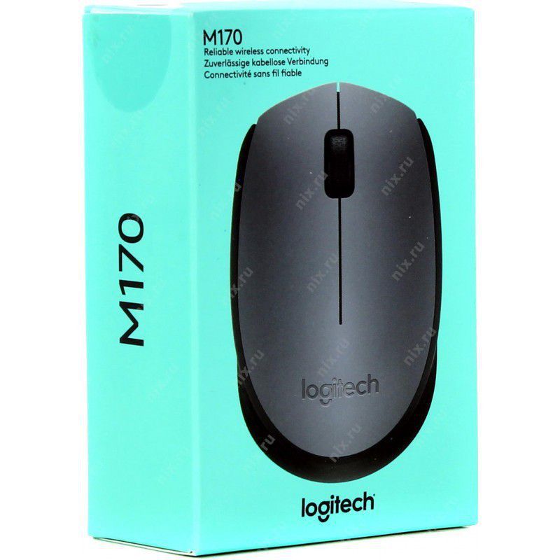 Mouse Logitech Wireless M170 - Hitam