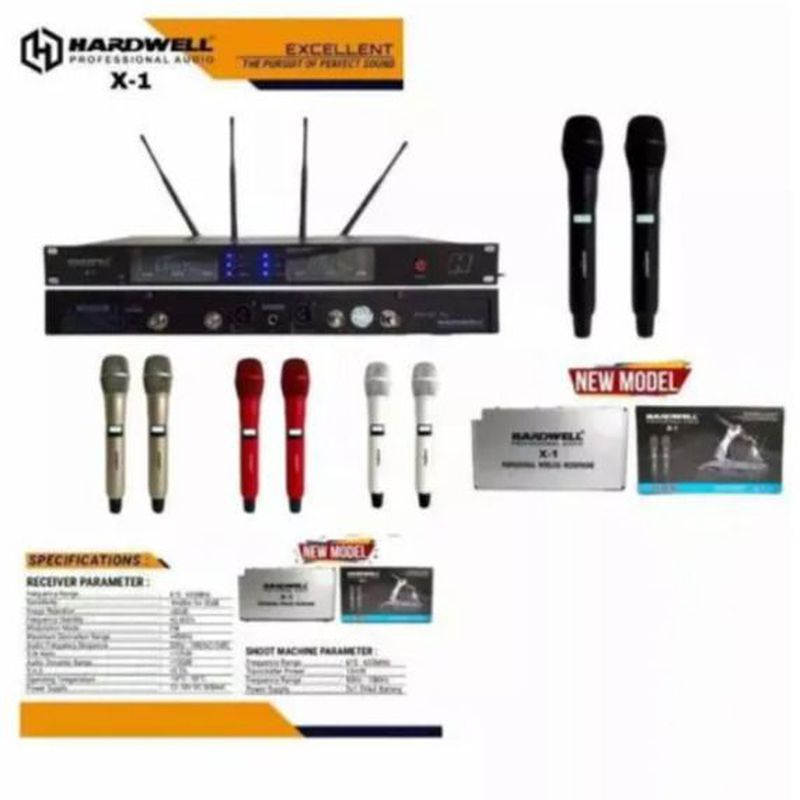 Mic Wireless Hardwell 4 Channel