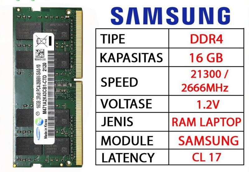 RAM LAPTOP DDR4 16GB