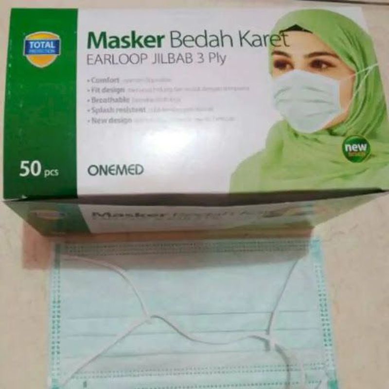 OneMed Masker JILBAB 3ply 50pcs