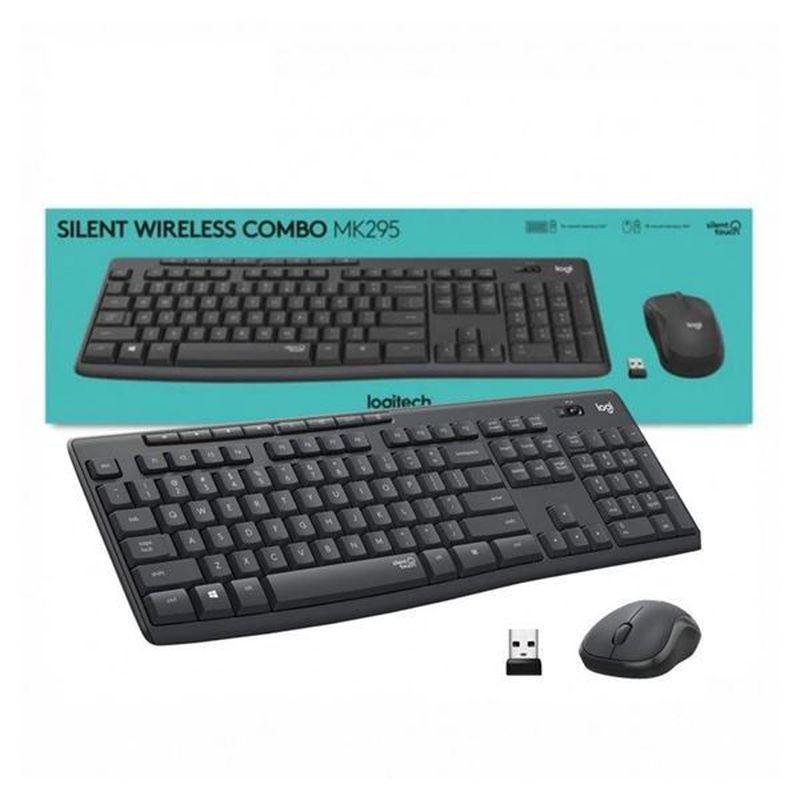 Logitech Mk295 Combo Wireless Keyboard Dan Mouse Silent