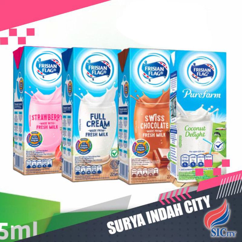 Frisian Flag Purefarm Susu UHT Dus 36x225ml - Full Cream