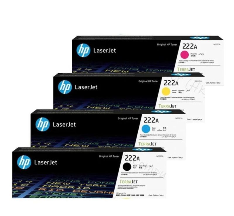 Toner HP 222a ( B / C / Y / M ) - Biru