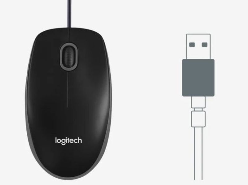 MOUSE USB LOGITECH B-100