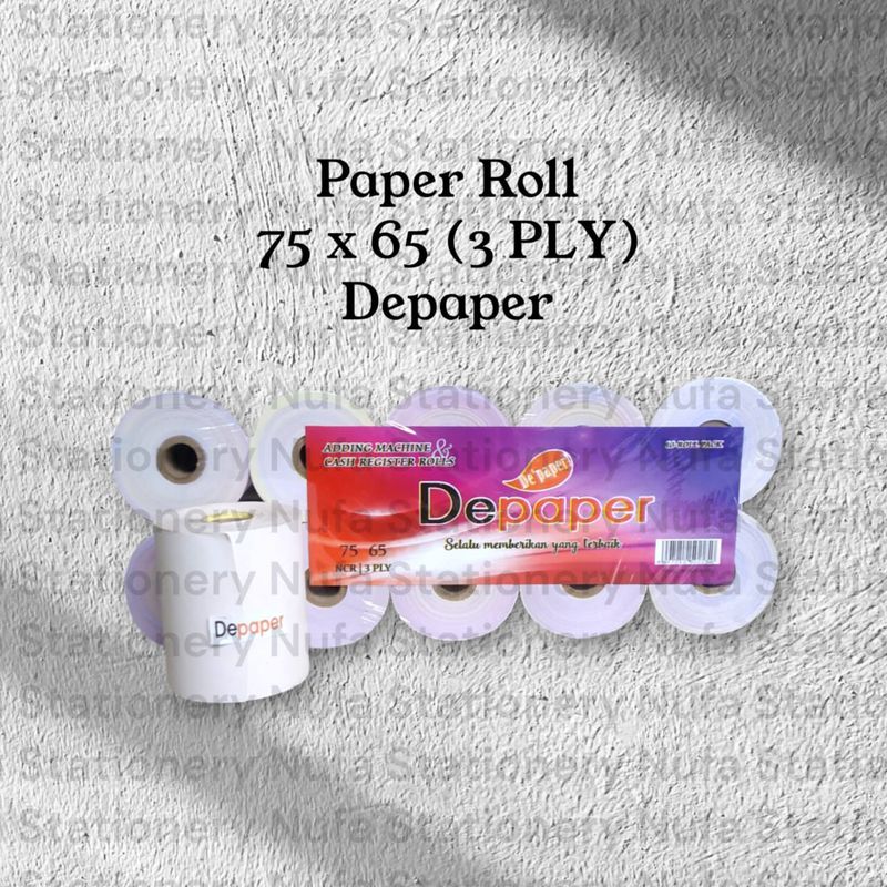 PAPER ROLL 75 X 65 (3 PLY) DEPAPER