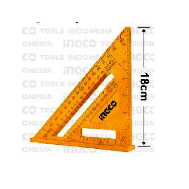 Mistar tukang bangunan segitiga