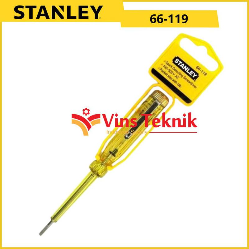 Stanley (Obeng listrik tespen test pen obeng STANLEY 66-119 Testpen)Stanley