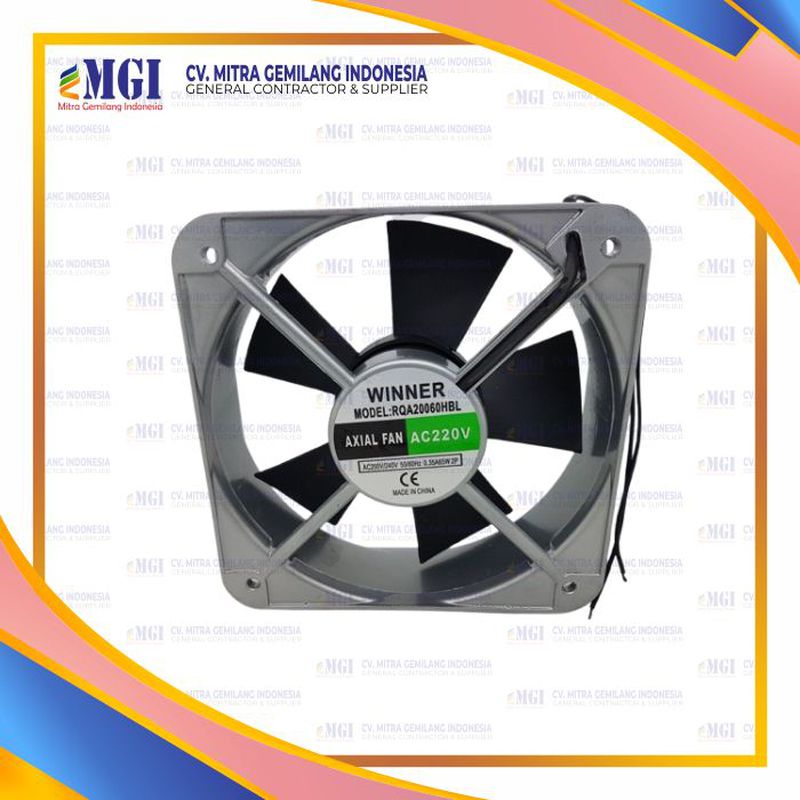 Cooling Fan Winner 220VAC Bearing 20x20cm
