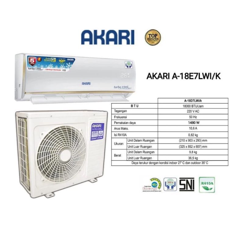 AC 2 PK AKARI Turbo Cool 18E7LW