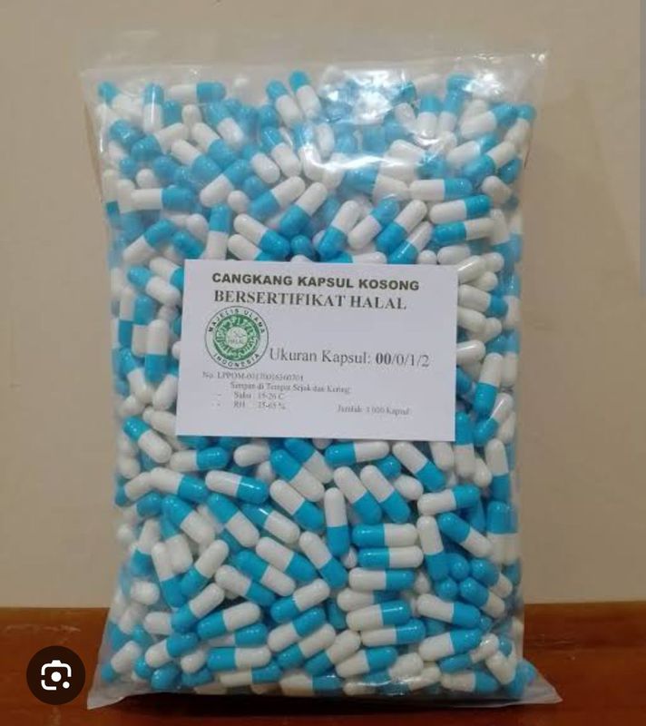Cangkang kapsul ukuran 00