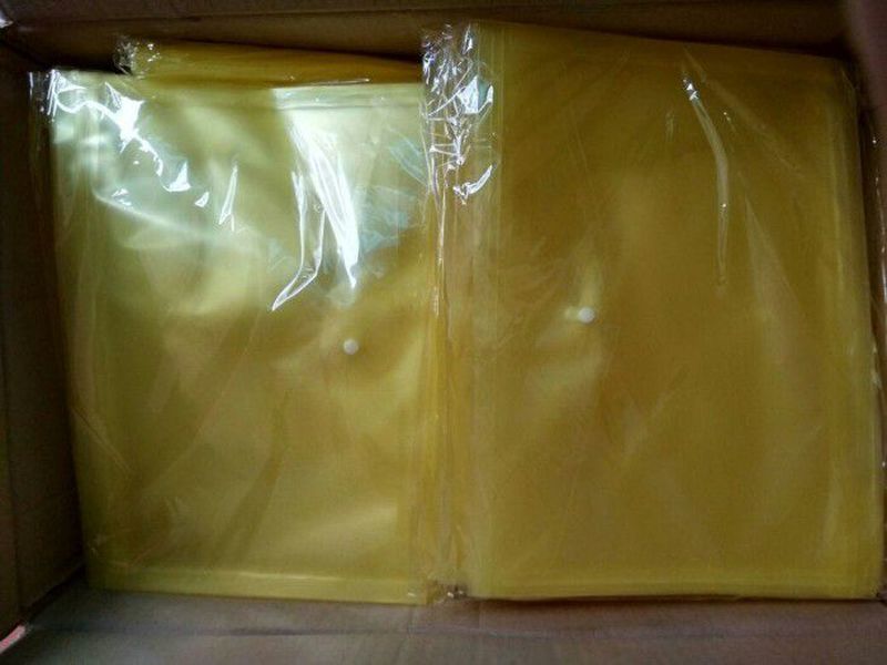 map plastik kancing folio/warna kuning