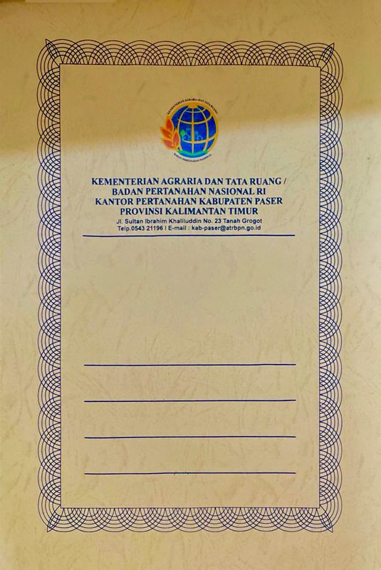 Stop Map Coklat Sablon Kantah