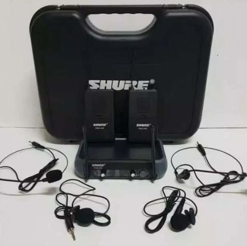 Clip on / mic bando 2 mic 30 meter Shure