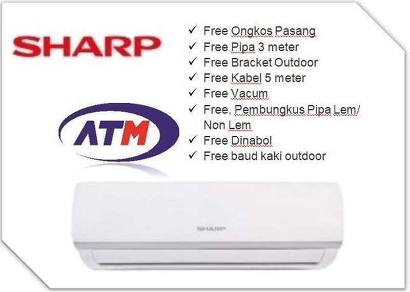 AC SPLIT SHARP 1 PK STANDAR