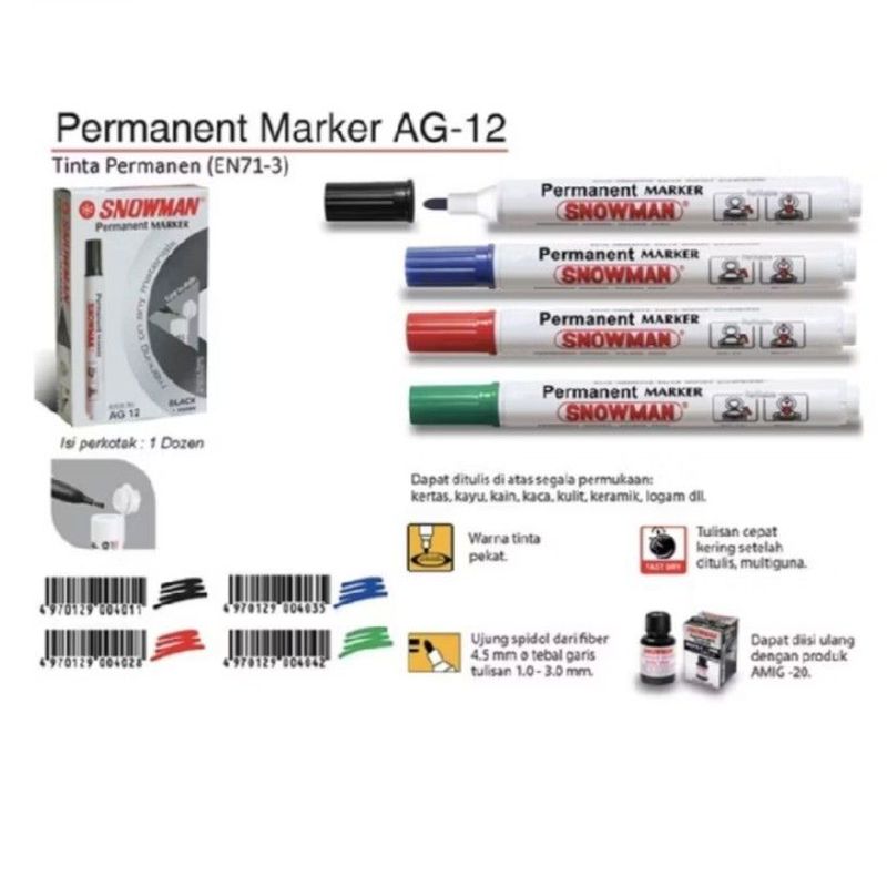 SNOWMAN SPIDOL PERMANENT AG 12 BLUE