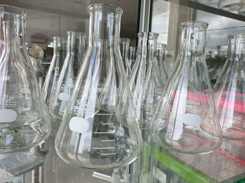 LABU ERLENMEYER 500ML IWAKI PYREX