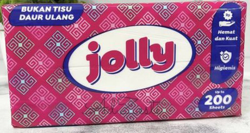 Tissue Jolly 1 Karton 200 sheet 1 dus (48 Pcs)