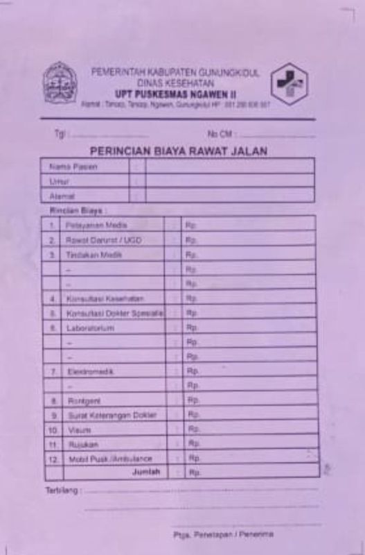 Form Rincian Biaya Rwt Jln Ngawen 2