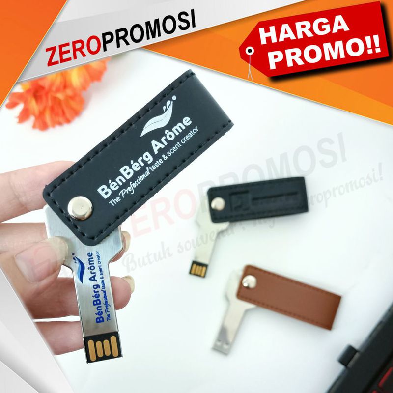 Custom USB Leather Premium FDLT25 untuk Hadiah Korporat Mewah