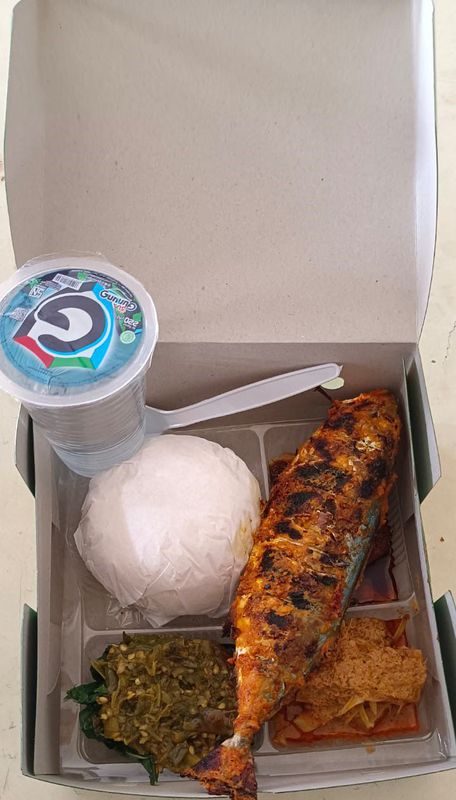 Nasi Box Ikan (Goreng, Bakar, Gulai) - Bawal