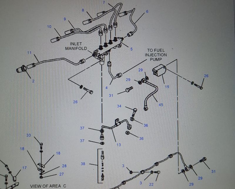 HOSE FUEL FILTER EXCA 320D