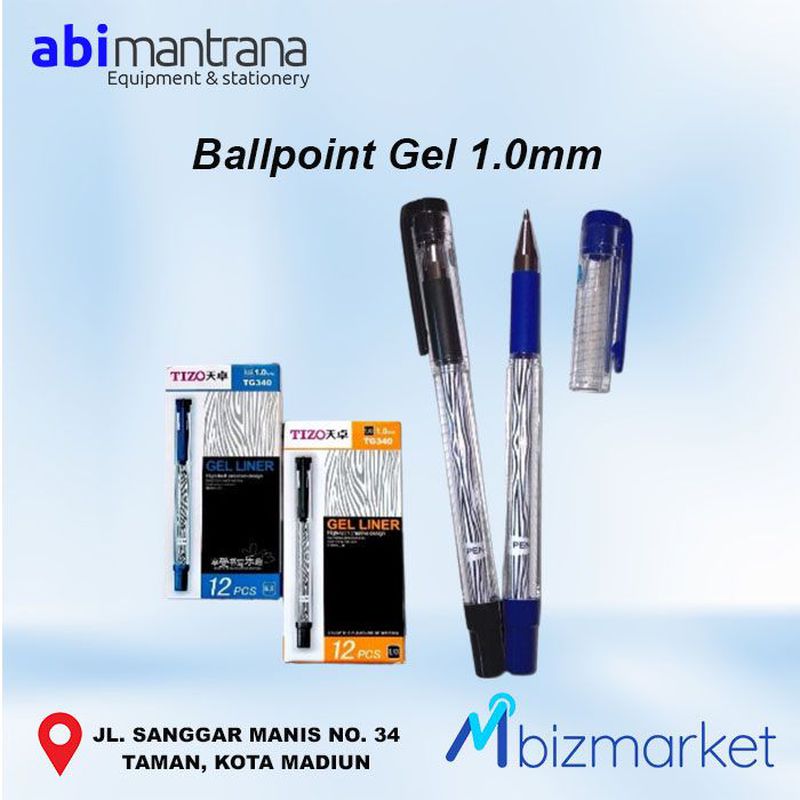 Ballpoint Gel Ink 1.0 mm
