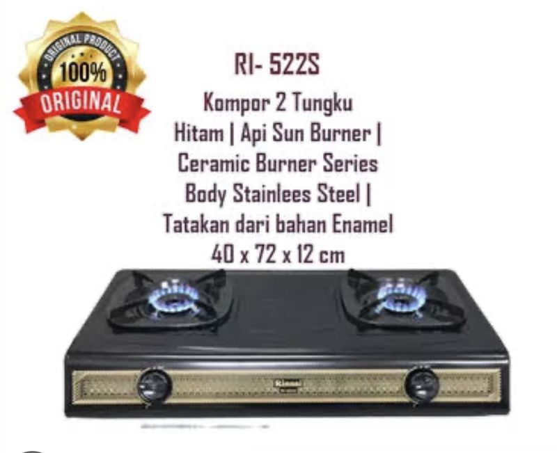 Kompor gas Rinnai RI-522 S