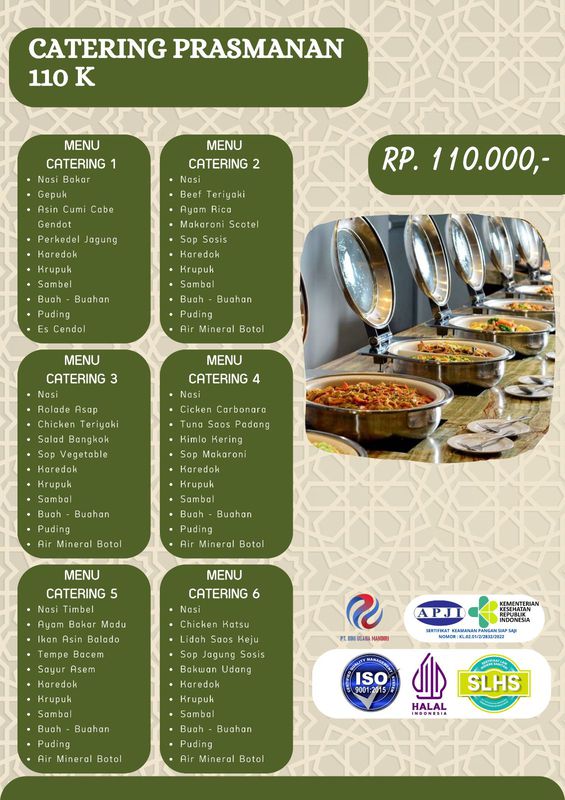 Makan Prasmanan (VIP) 110K