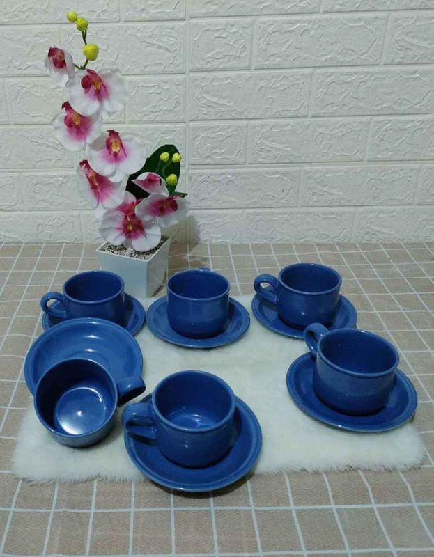 GELAS SET KERAMIK GELAS TAMU SET GELAS HIAS