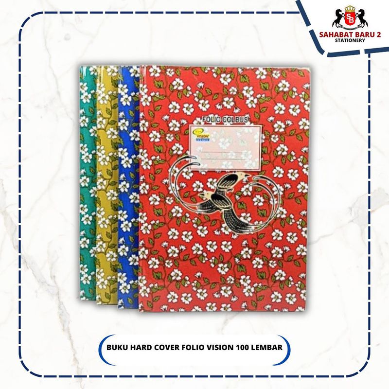 BUKU HARDCOVER UKURAN FOLIO VISION 100 LEMBAR