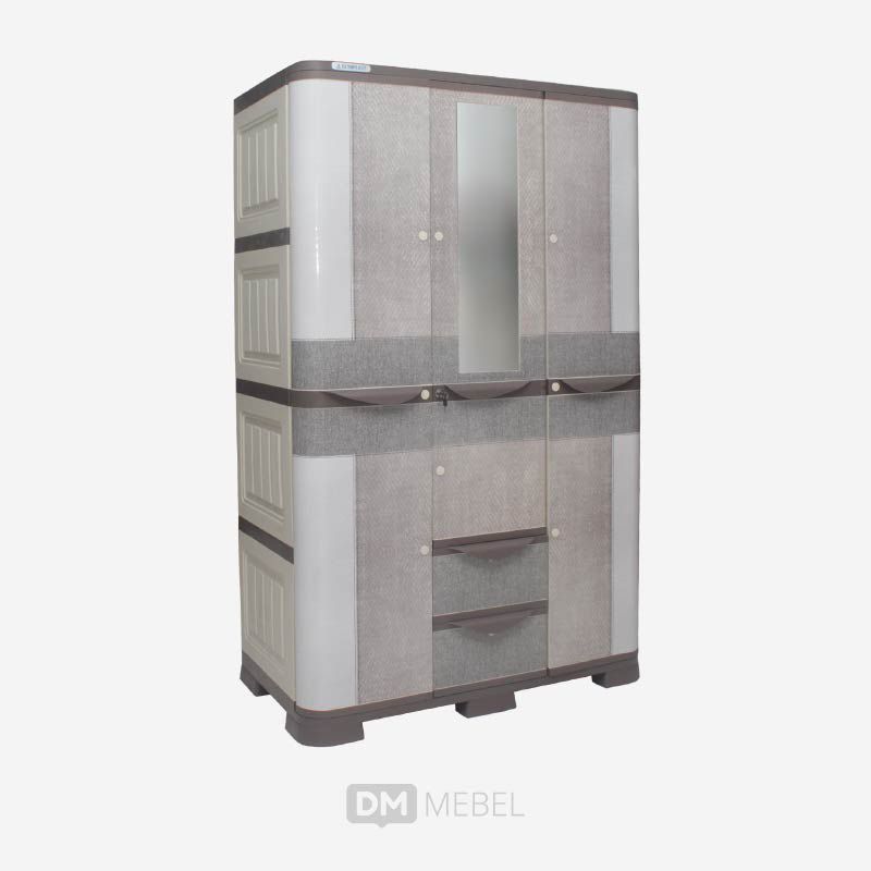 Lemari Plastik Pintu 3 Olymplast SCOC-LF 3P