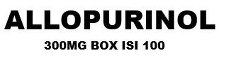 ALLOPURINOL 300 MG BOX 100 TABLET