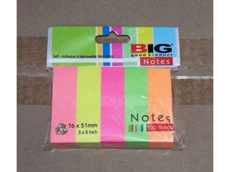 Sticky Note 76 x 51/5 Merk BIG Warna Warni