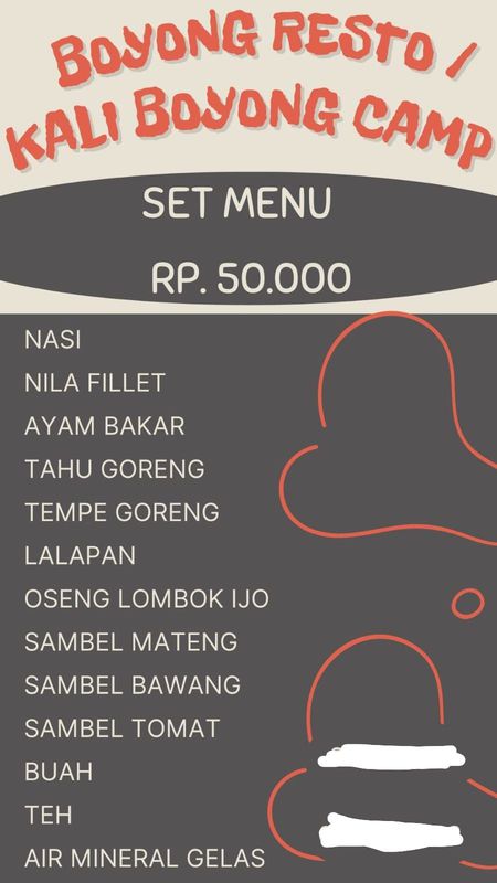SET MENU BUFFE