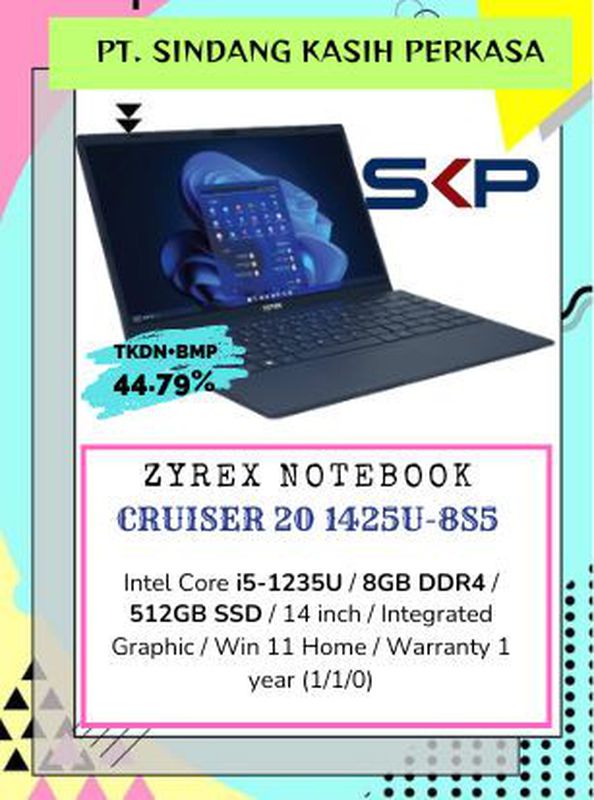 ZYREX NOTEBOOK CRUISER 20 1425U-8S5