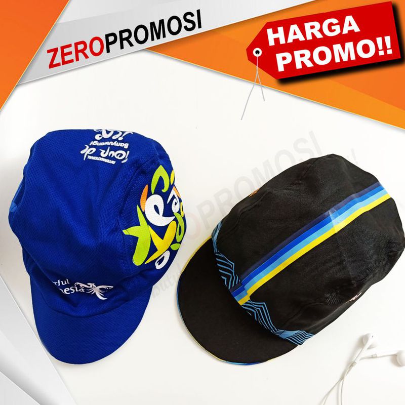 Souvenir Topi Gowes Cycling Cap Topi Sepeda Custom