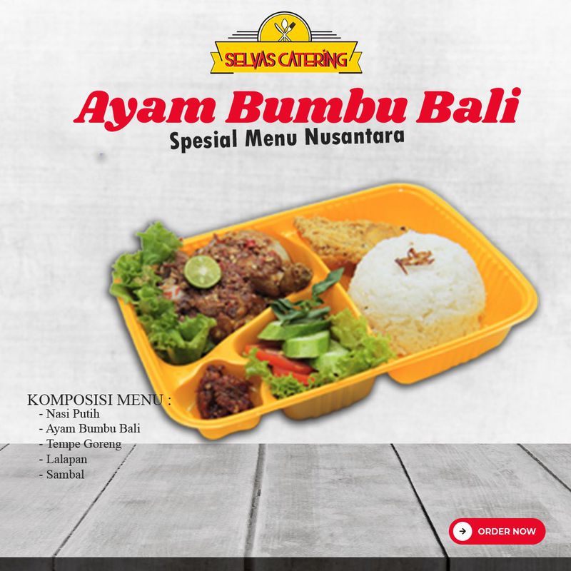 Bento Box Ayam Bumbu Bali