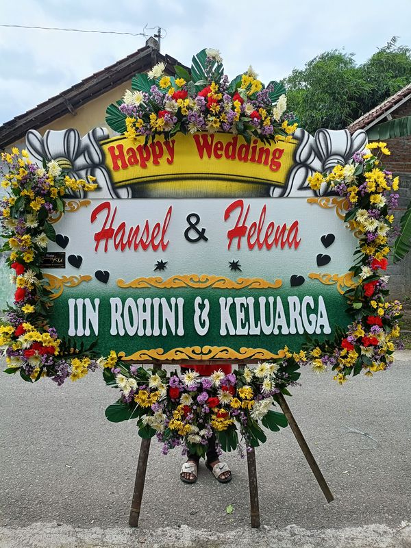 karangan bunga besar