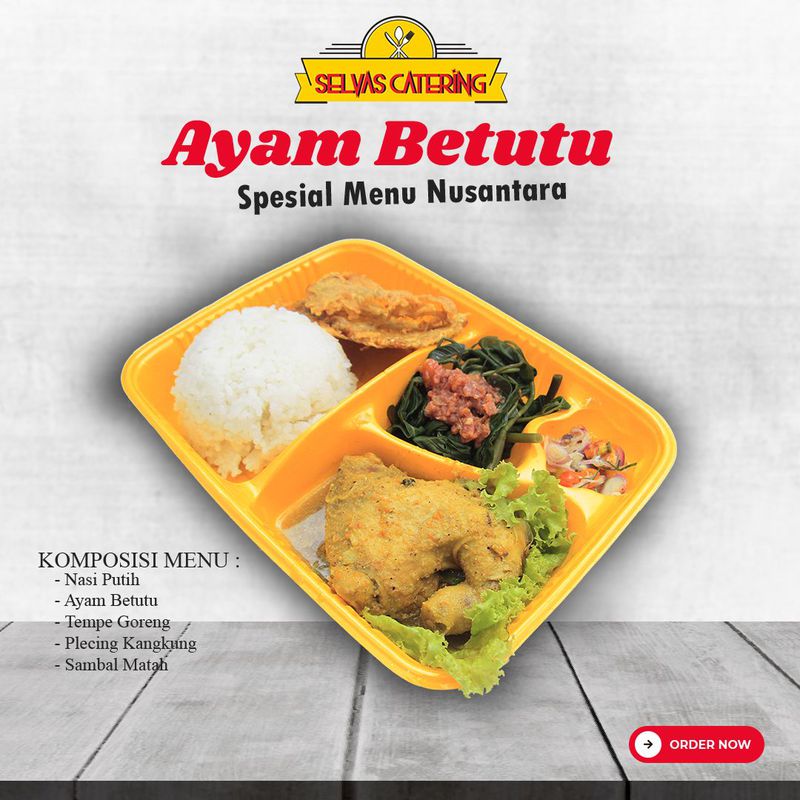 Bento Box Ayam Betutu - Betutu Keju