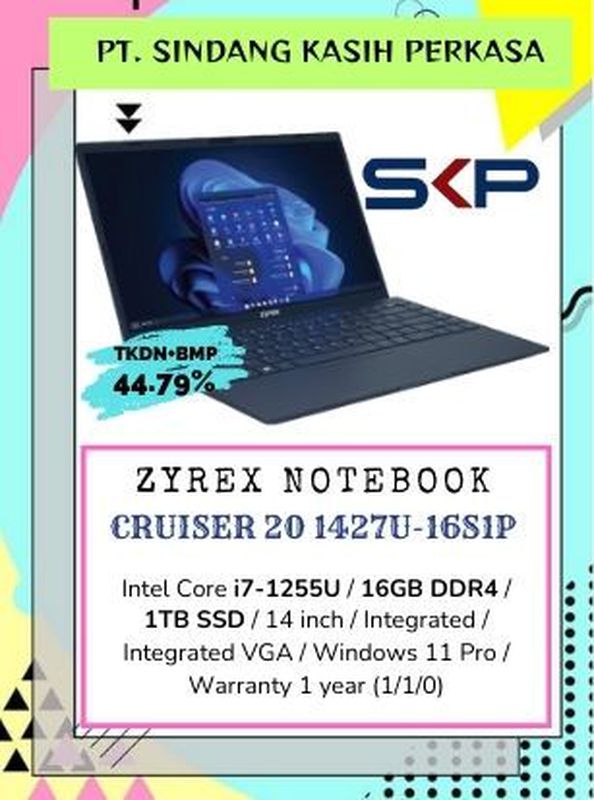 ZYREX NOTEBOOK CRUISER 20 1427U-16S1P