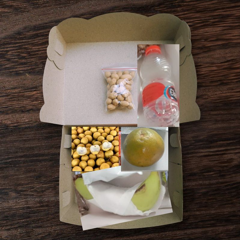 Snack Box Isi Buah Kletikan dan Air Mineral