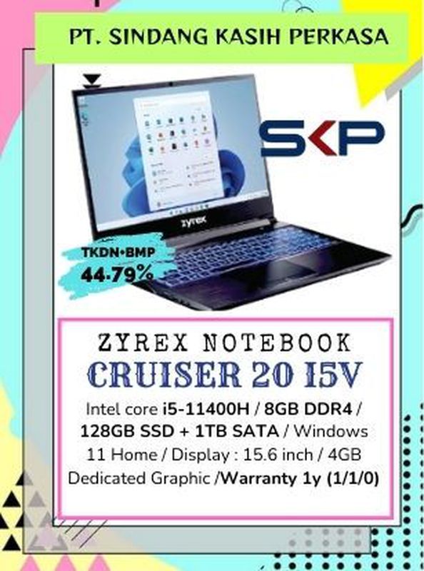 ZYREX NOTEBOOK CRUISER 20 i5V