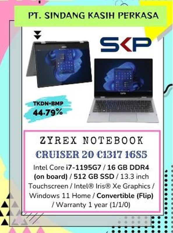 ZYREX NOTEBOOK CRUISER 20 C1317 16S5