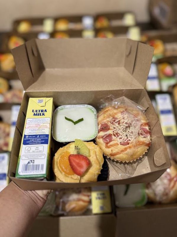 SNACK BOX ISI 3 MACAM + SUSU KEMASAN