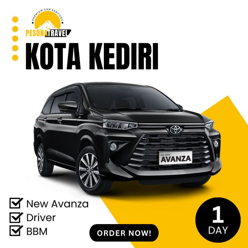 Sewa Mobil Tujuan Kota Kediri 1 Hari - Avanza + Driver + BBM