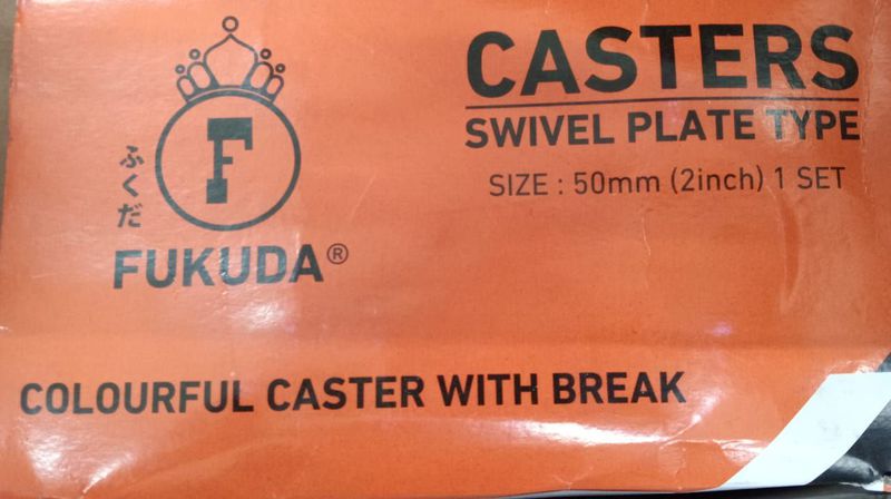 Roda Kursi Hidup + Rem 2"/Roda Kastor Rem Fukuda