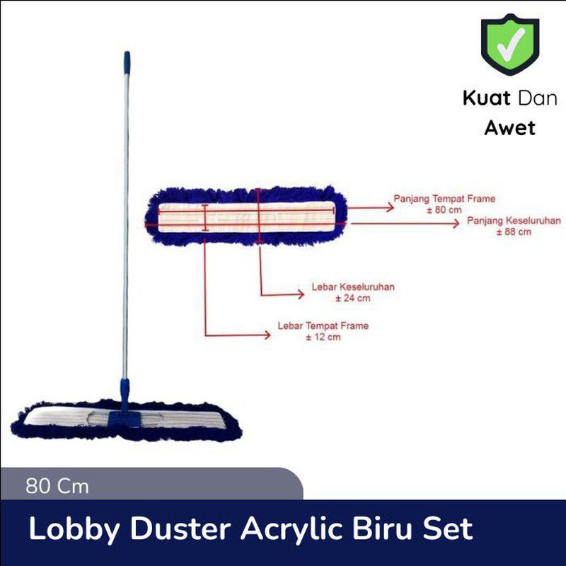 Lobby Duster Acrylic Biru 80 cm